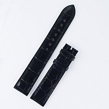 Boucheron Reflet black alligator strap (18x16) 18mm by lug end