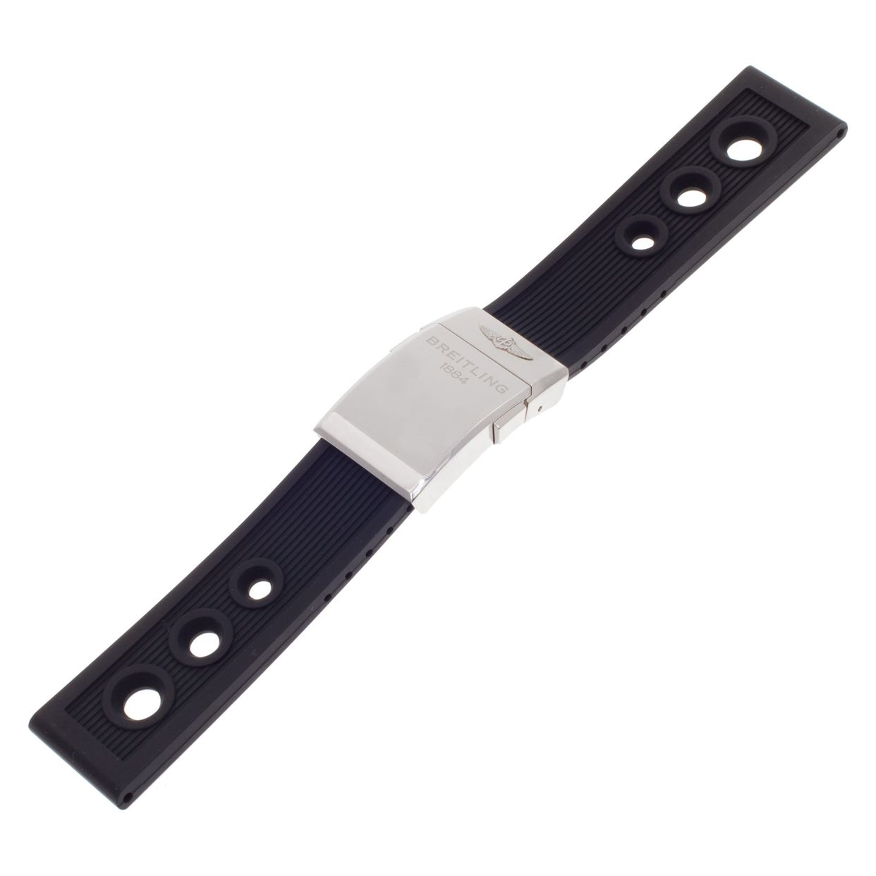 Breitling Ocean Racer Black Rubber Strap (22x20) | Gray & Sons