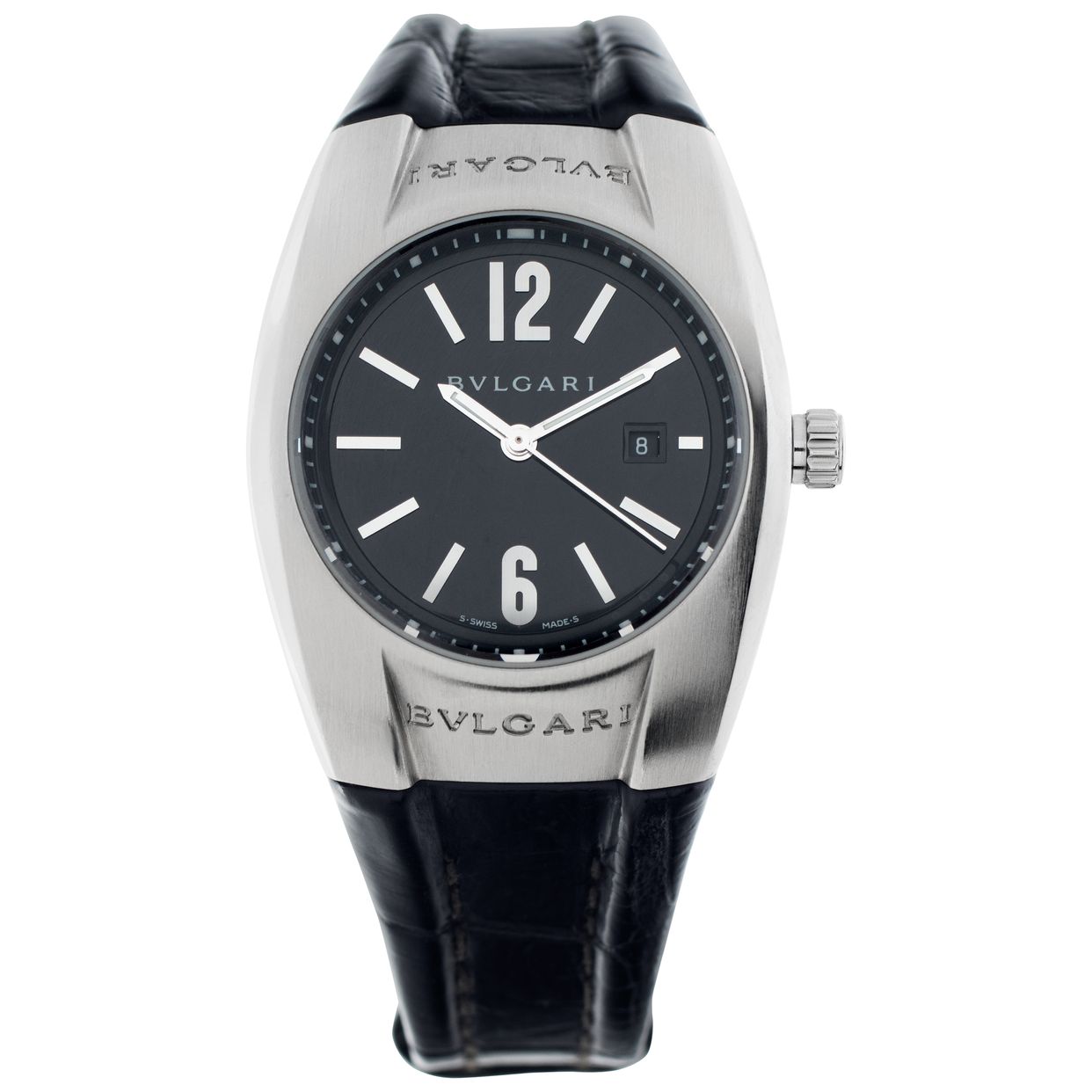 Preowned Bvlgari Ergon eg30s Stainless Steel Black dial 30mm