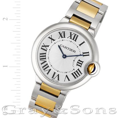 Pre-owned Cartier Ballon Bleu W69008Z3 18k & steel 37mm