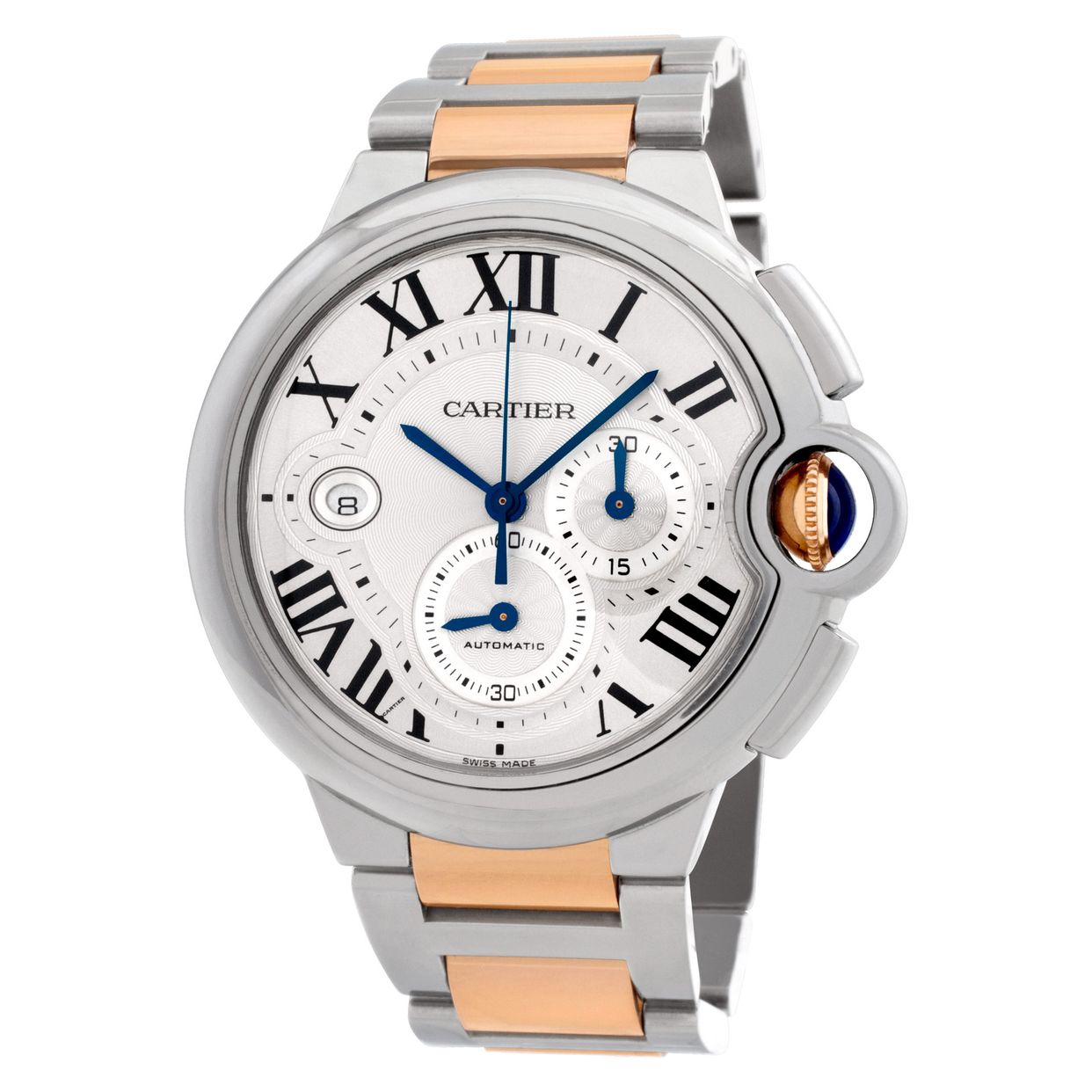 Used Cartier Ballon Bleu W6920075 Stainless Steel Silver dial