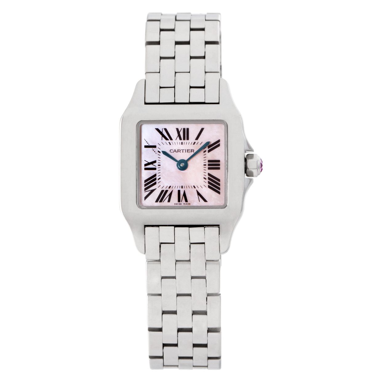 Pre-owned Cartier Demoiselle 2698 Stainless Steel Mother of