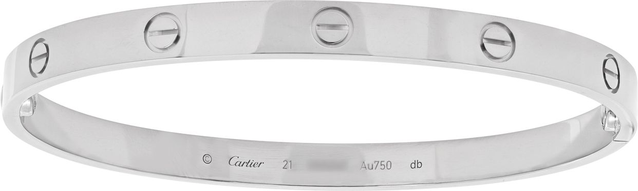 Cartier Love Bracelet in 18k white gold N517446