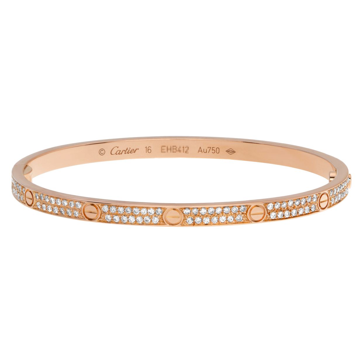 Cartier Love Pave Bracelet