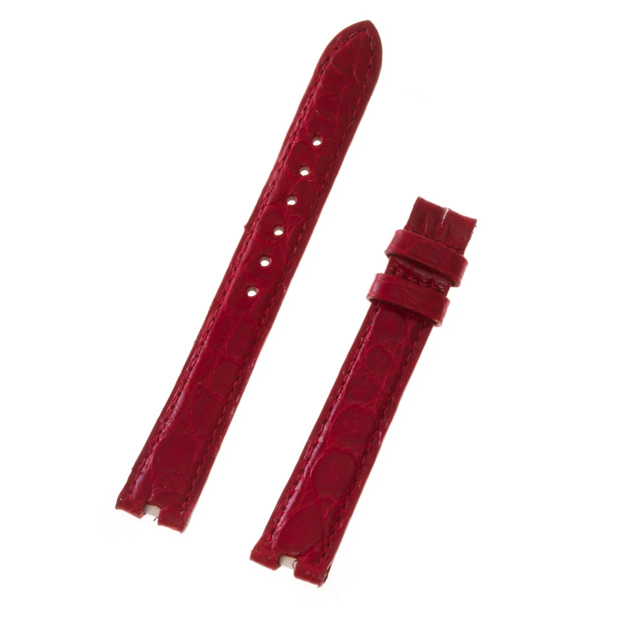 Cartier red crocodile strap (14x12) | Gray & Sons Jewelers