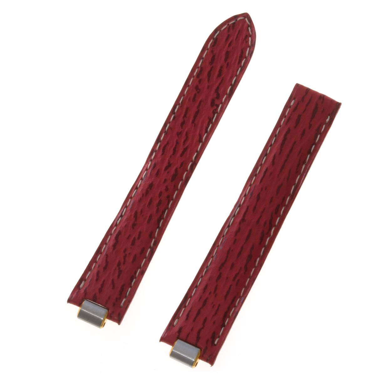 Cartier red shark skin strap (16x14) | Gray & Sons Jewelers