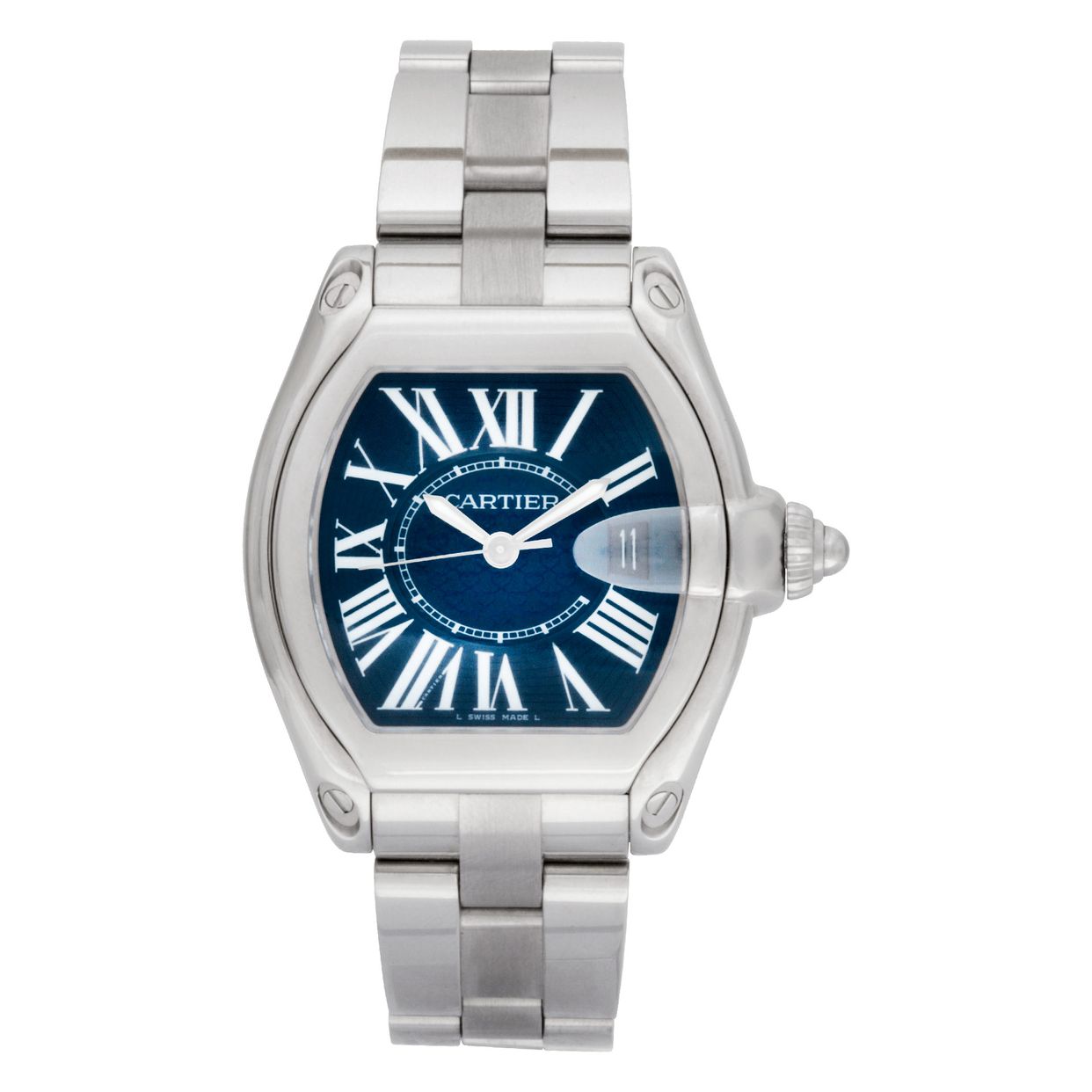 Pre-owned Cartier Roadster w6206012 stainless steel 48mm
