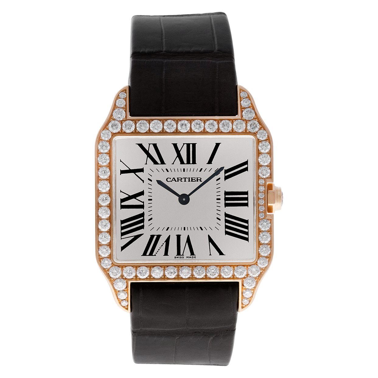 Preowned Cartier Santos Dumont WH100751 18k pink gold | Gray & Sons