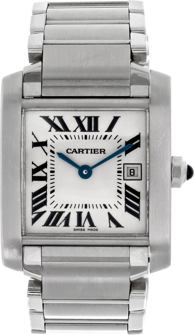 Used Cartier Tank Francaise 2465 Stainless Steel 28mm Quartz