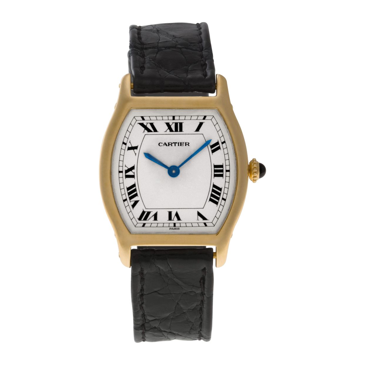 Pre-owned Cartier Tonneau 18k 27mm Manual watch | Gray & Sons Jewelers
