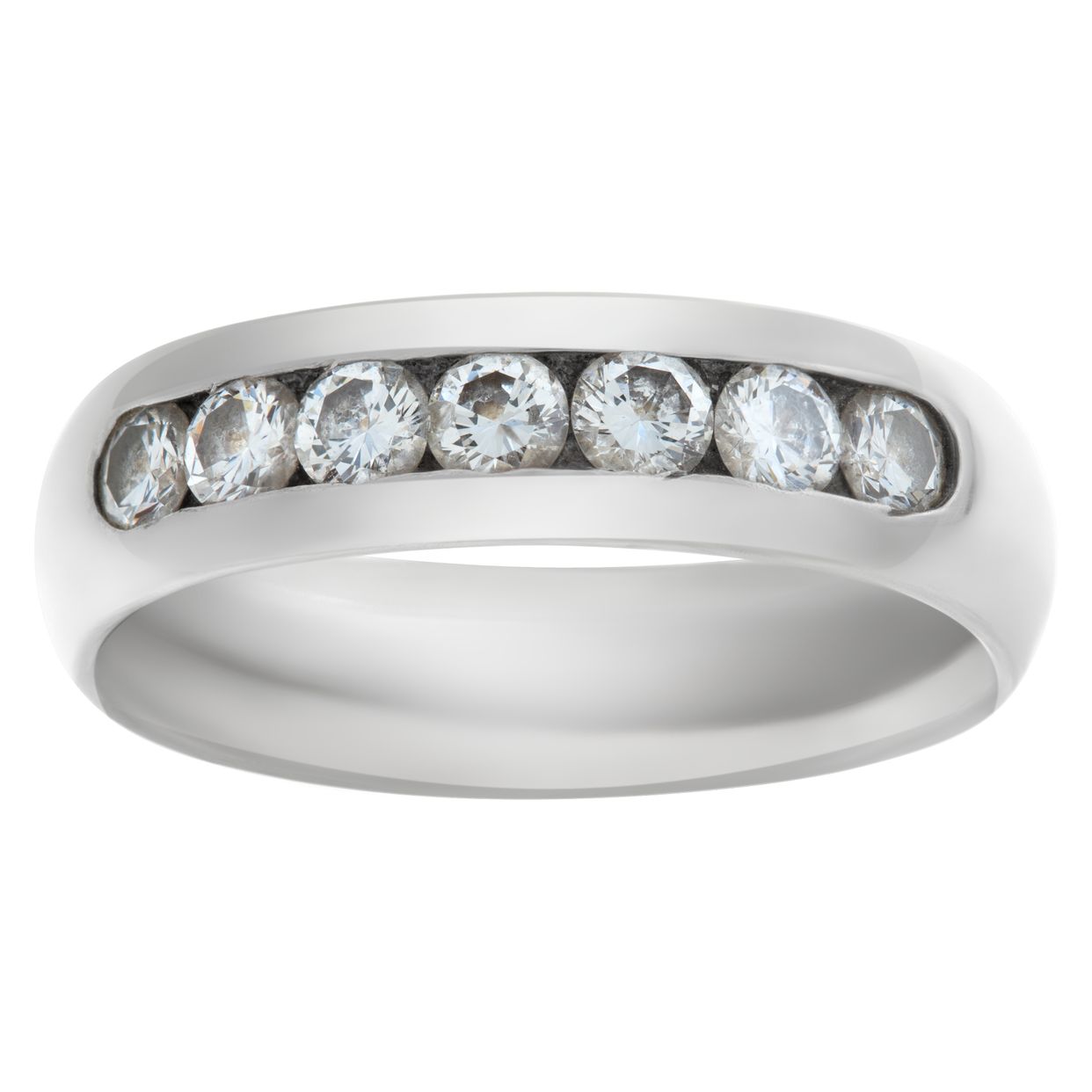 Channel set diamond ring in platinum | Gray & Sons Jewelers