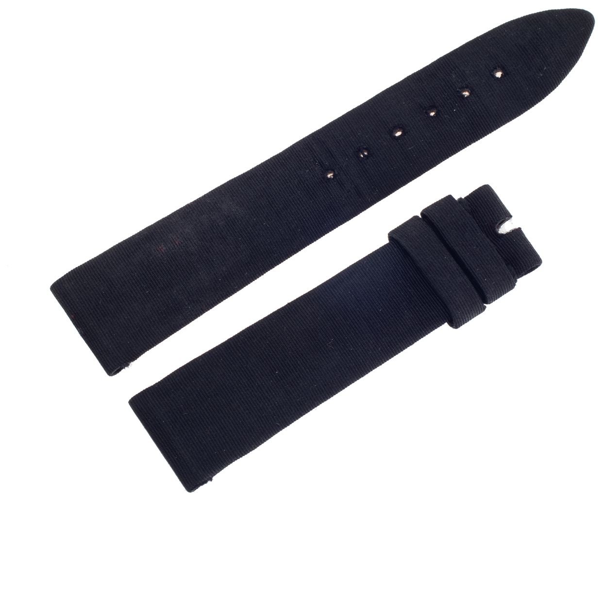 Chopard black satin watch band (18 x 16). 18 mm width by the
