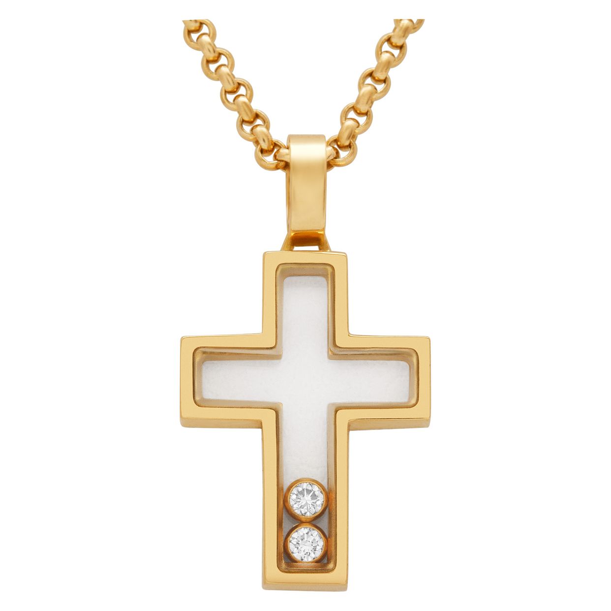 Chopard Happy Diamond Cross in 18k | Gray & Sons Jewelers