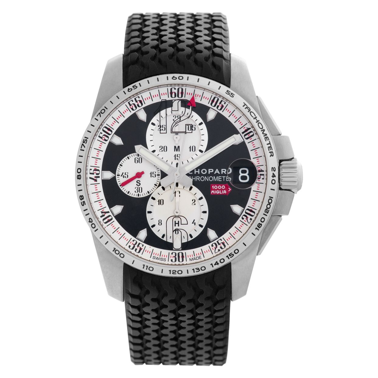 Pre-owned Chopard Mille Miglia 8459 Stainless Steel Black dial