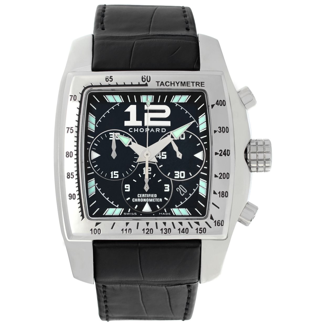 Pre-owned Chopard Tycoon Two O Ten 1069166 stainless steel