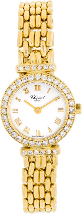 Pre-owned Chopard Vintage 10-5895 18k Yellow Gold White dial