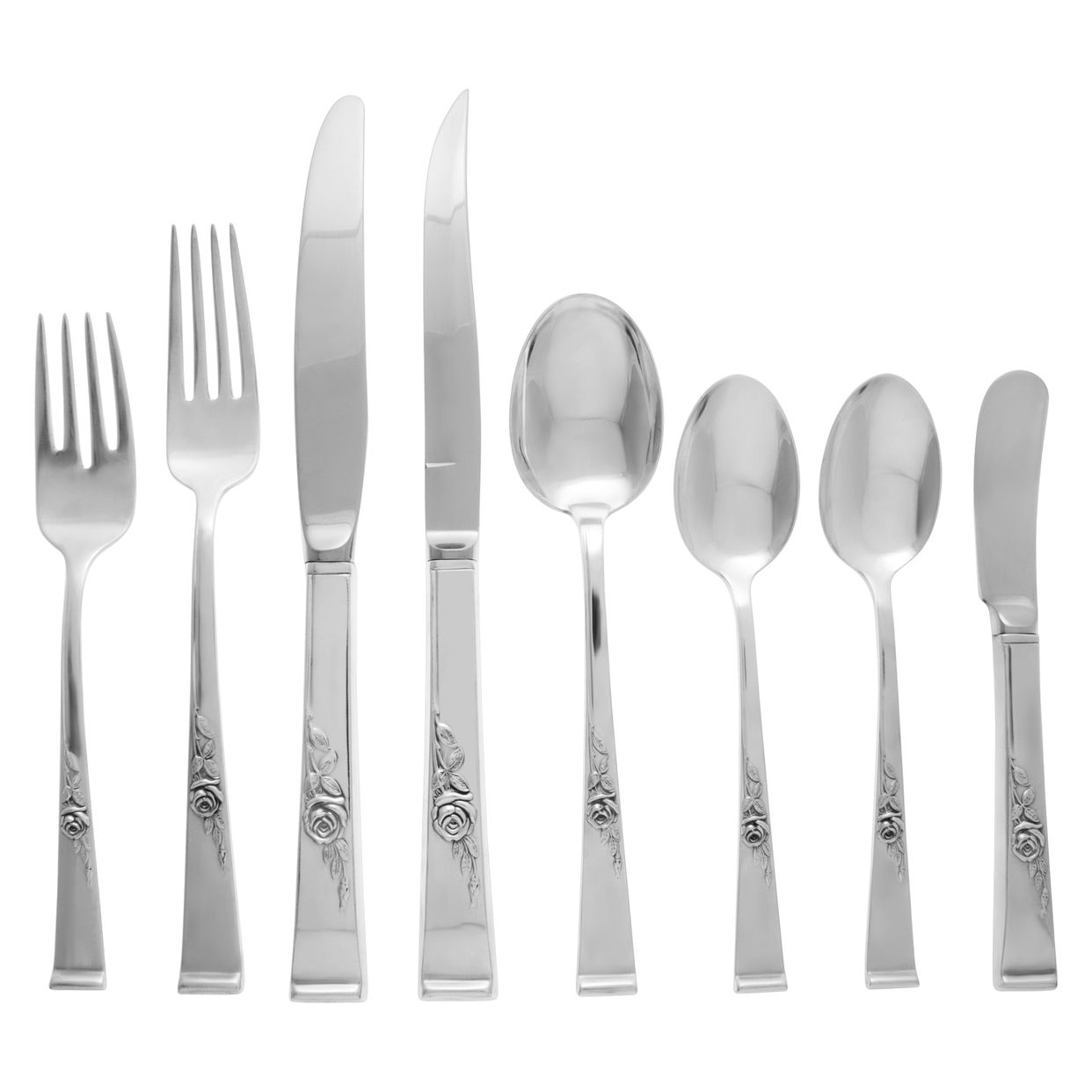 CLASSIC ROSE sterling silver flatware set by Reed & N515075