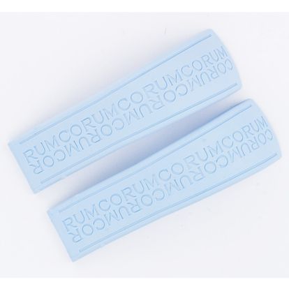 Corum light blue rubber strap (18x15) | Gray & Sons Jewelers