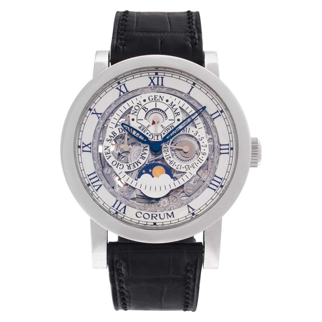 Preowned Corum Perpetual Calendar 183.201.70 Platinum | Gray & Sons
