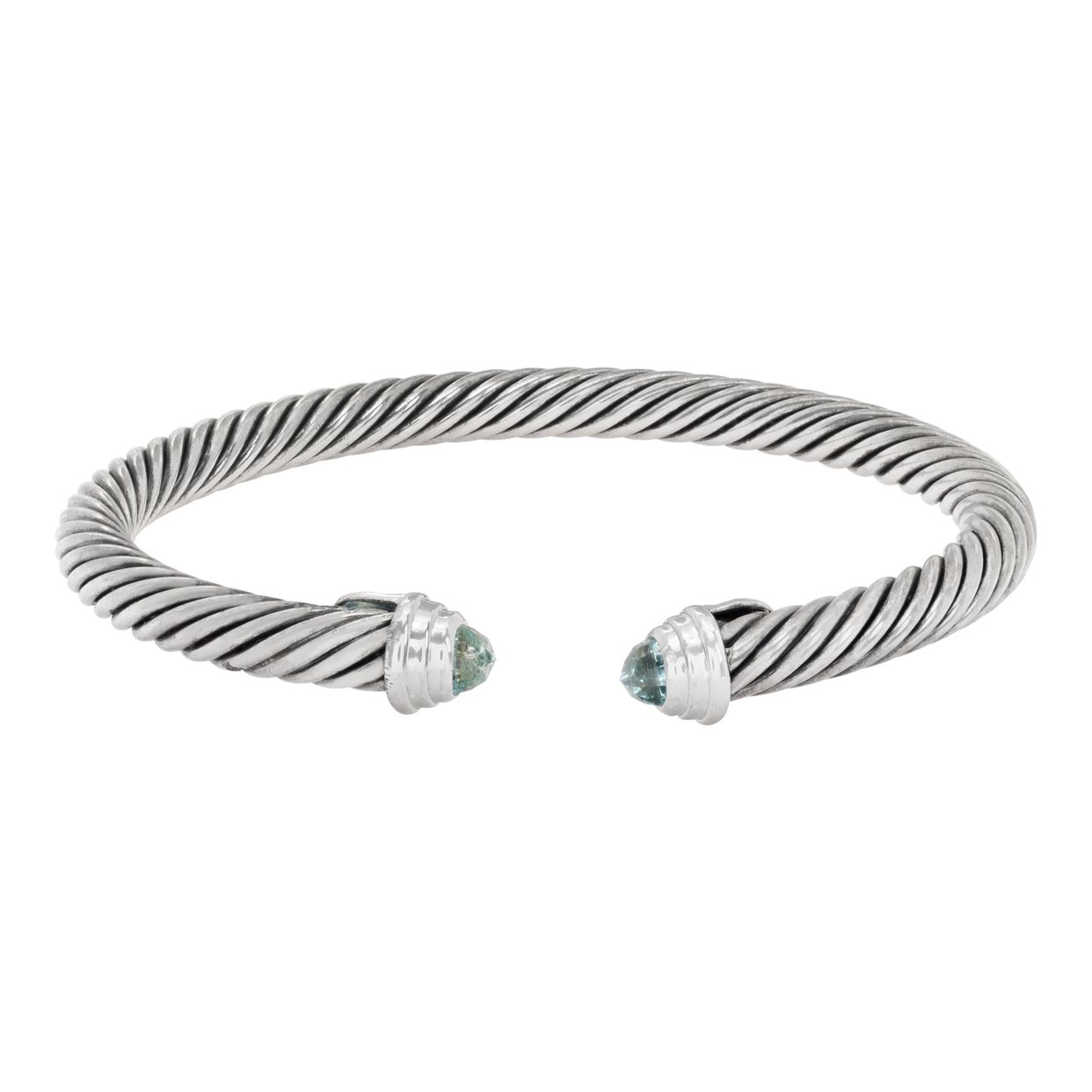 David Yurman Cable Kids Bracelet In Sterling Silver & 18k