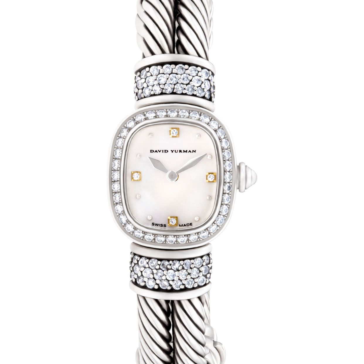 Used David Yurman Classic silver 18mm Quartz watch | Gray & Sons