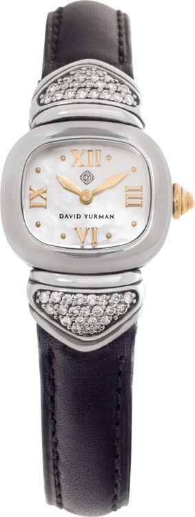 Pre-owned David Yurman Classic sterling silver 19mm Quartz