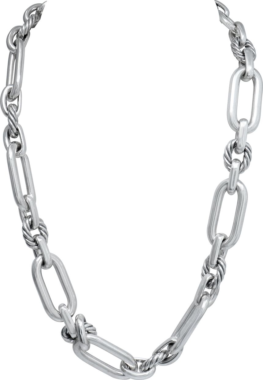 David Yurman Lexington chain necklace in sterling silver 16mm
