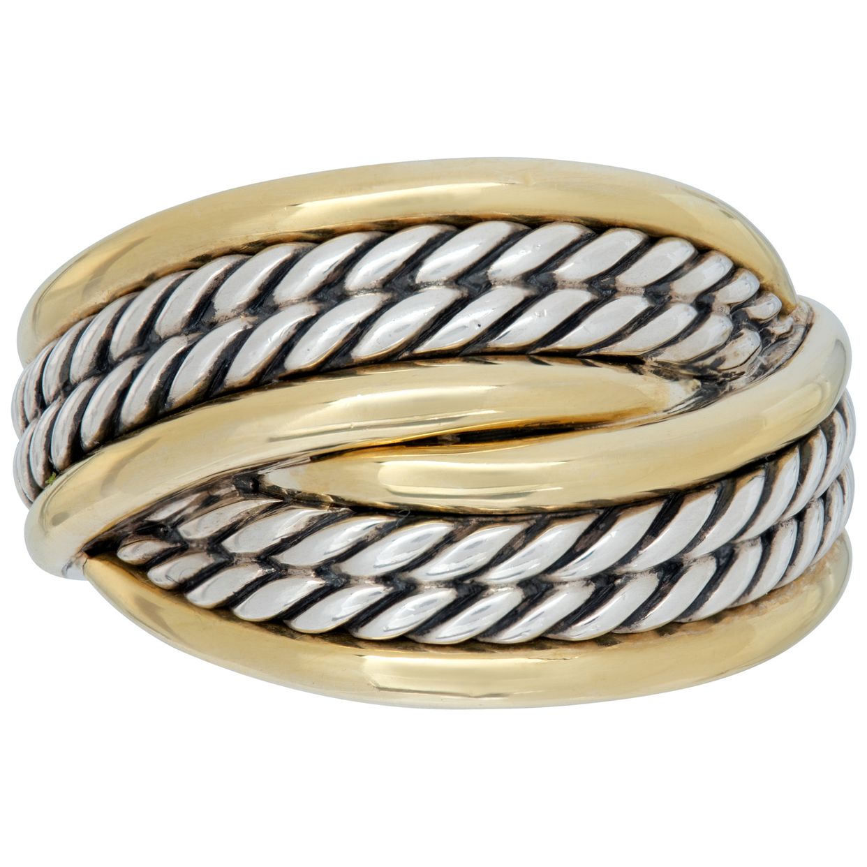 David Yurman Origami ring in 18k & sterling silver | Gray & Sons