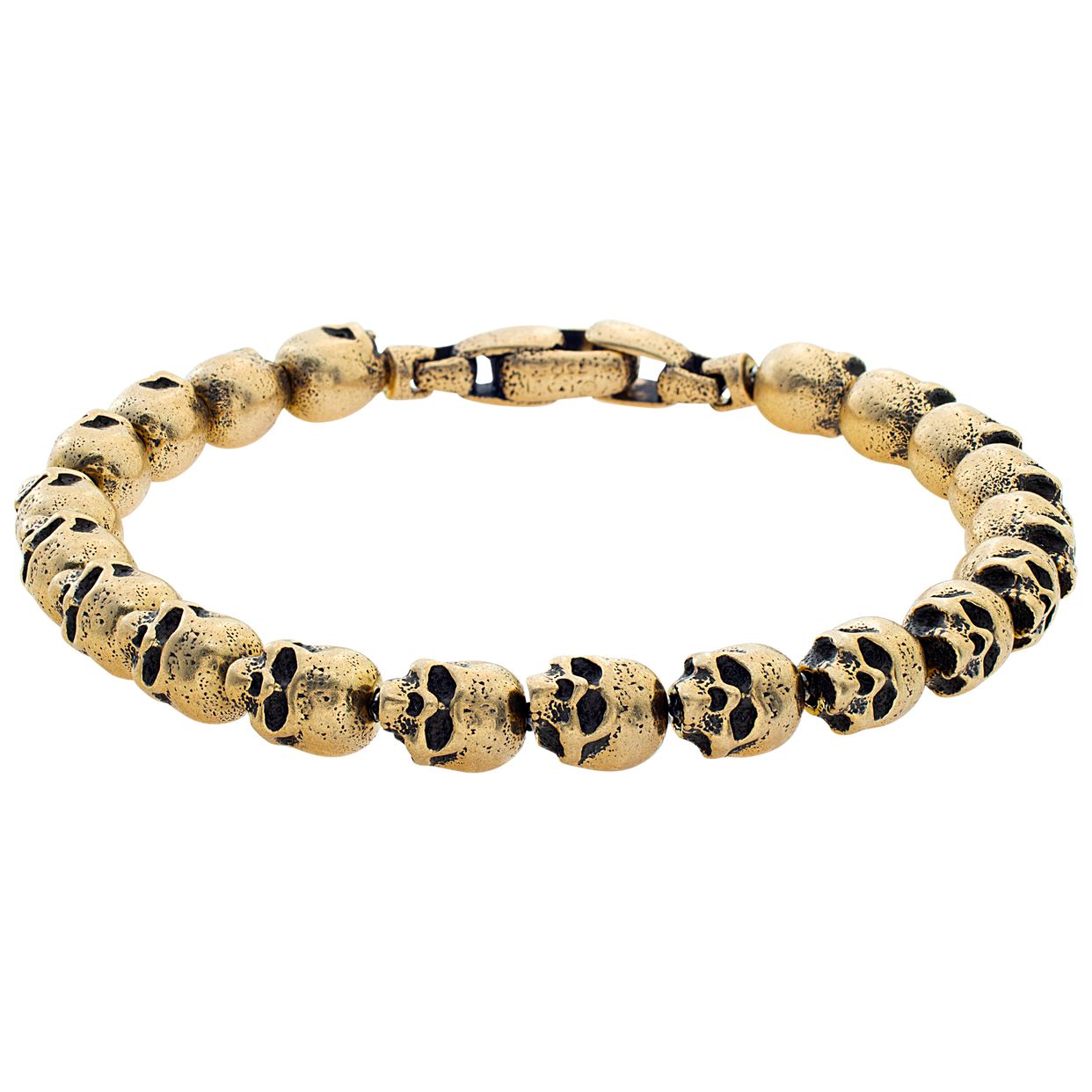 David Yurman Skull Bead bracelet in 18k yellow gold N516658