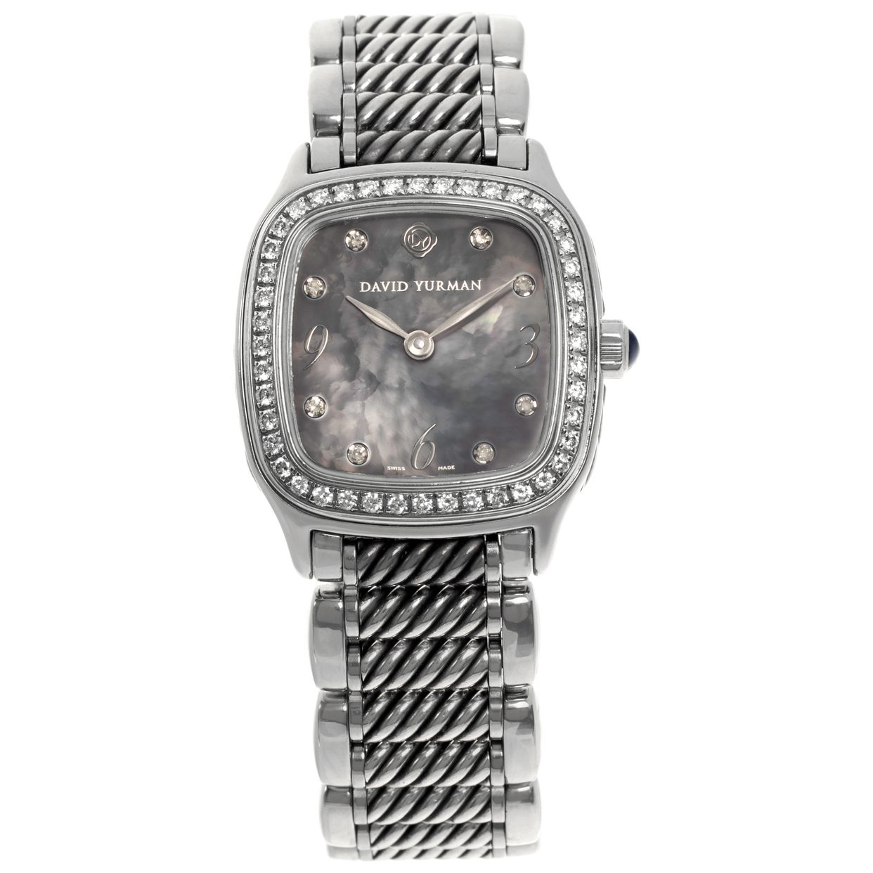 Pre-owned David Yurman Thoroughbred t304-xsst stainless steel