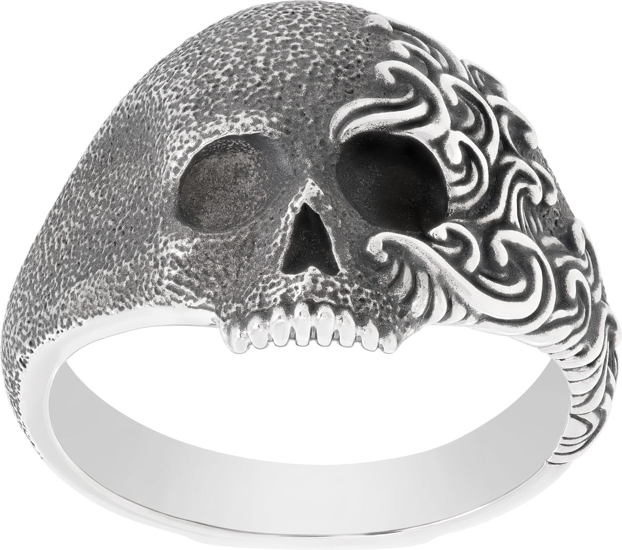 David Yurman Waves Skull Ring in sterling silver | Gray & Sons