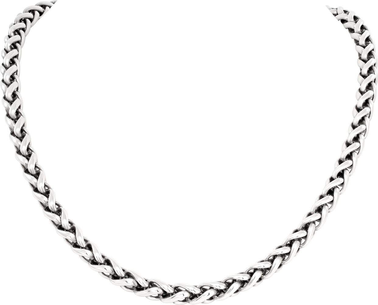 David Yurman Wheat Chain Necklace in Sterling Silver and 14k