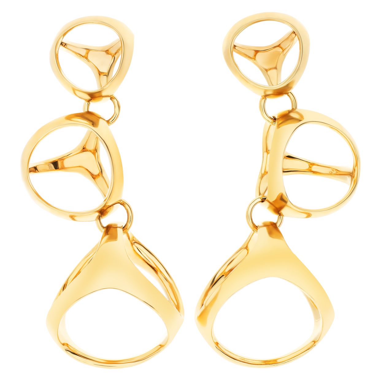 Di Modolo "Triadra" collection dangling earring in 18K yellow gold