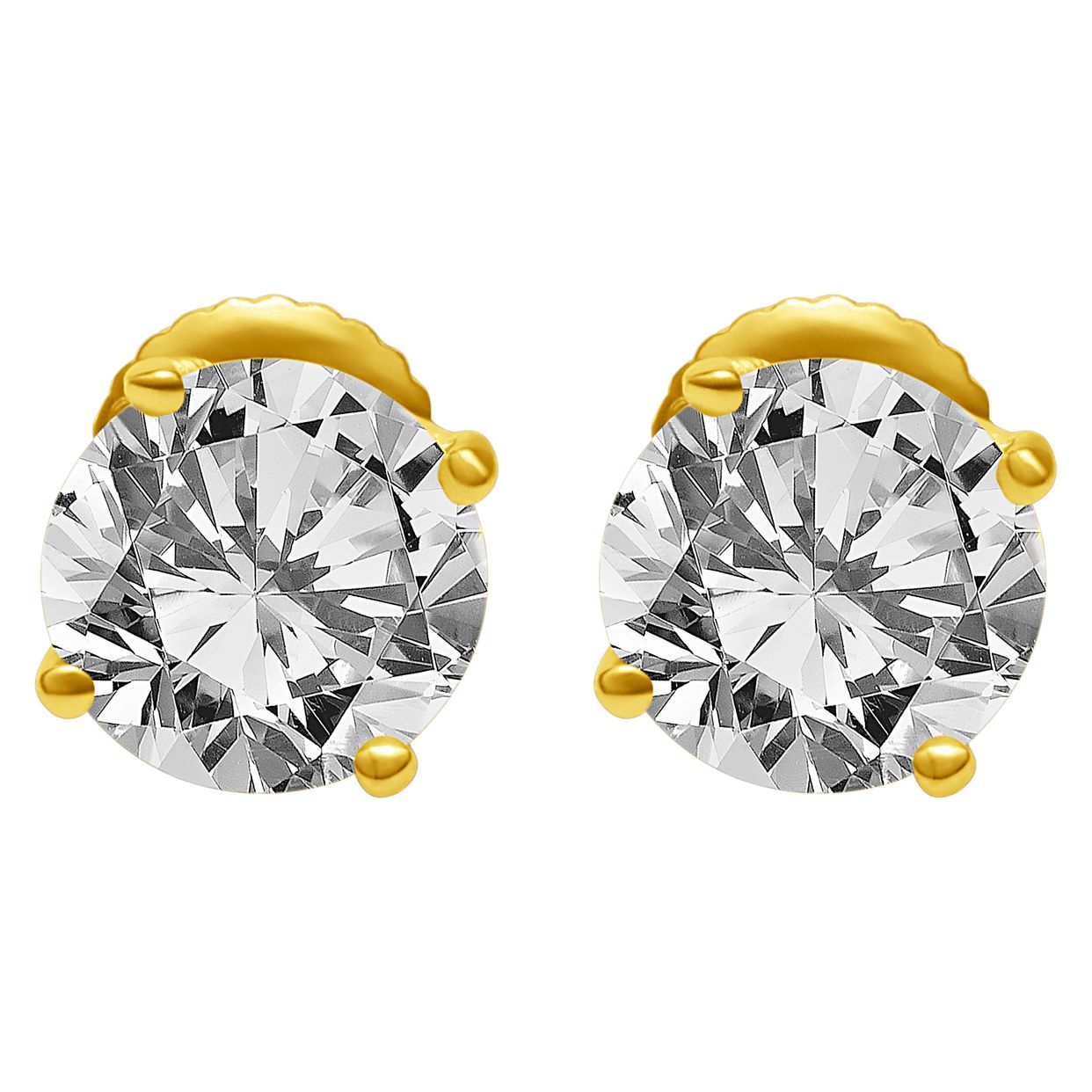 Diamond studs 1.27 cts (I, VS2), 1.30cts (I, VS1) | Gray & Sons