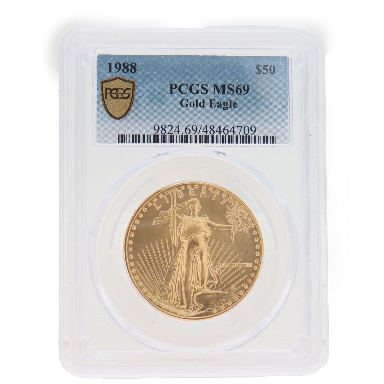 $50 Gold American Eagle Coin from 1988. N516837 | Gray & Sons Jewelers