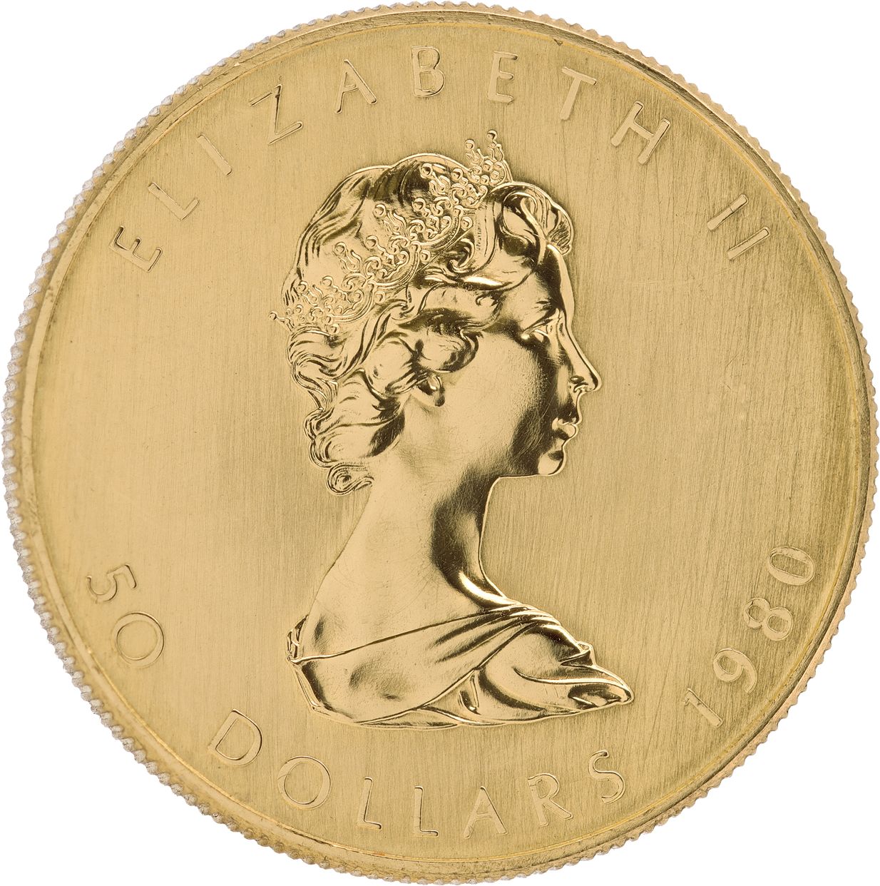 $50 Gold Canadian Maple Leaf Coin 1980 | Gray & Sons Jewelers