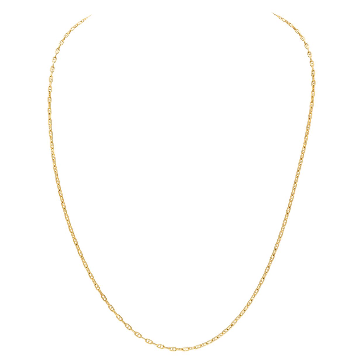 Fine 18k yellow gold double sided chain | Gray & Sons Jewelers