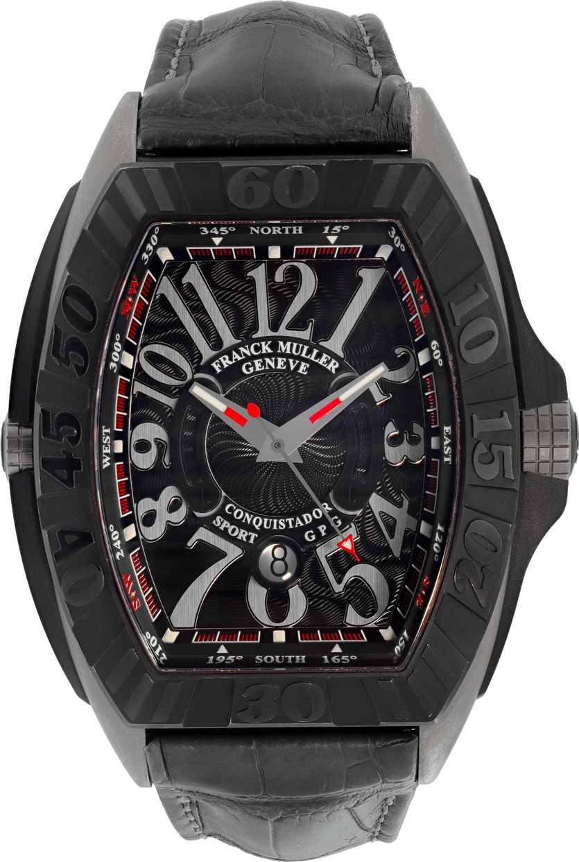 Pre-owned Franck Muller Conquistador 9900sc dt gpg Titanium