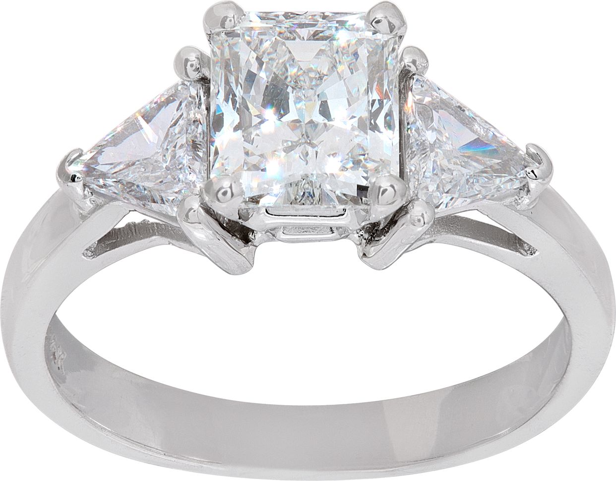 GIA certified cut-cornered rectangular modified brilliant cut 1.53