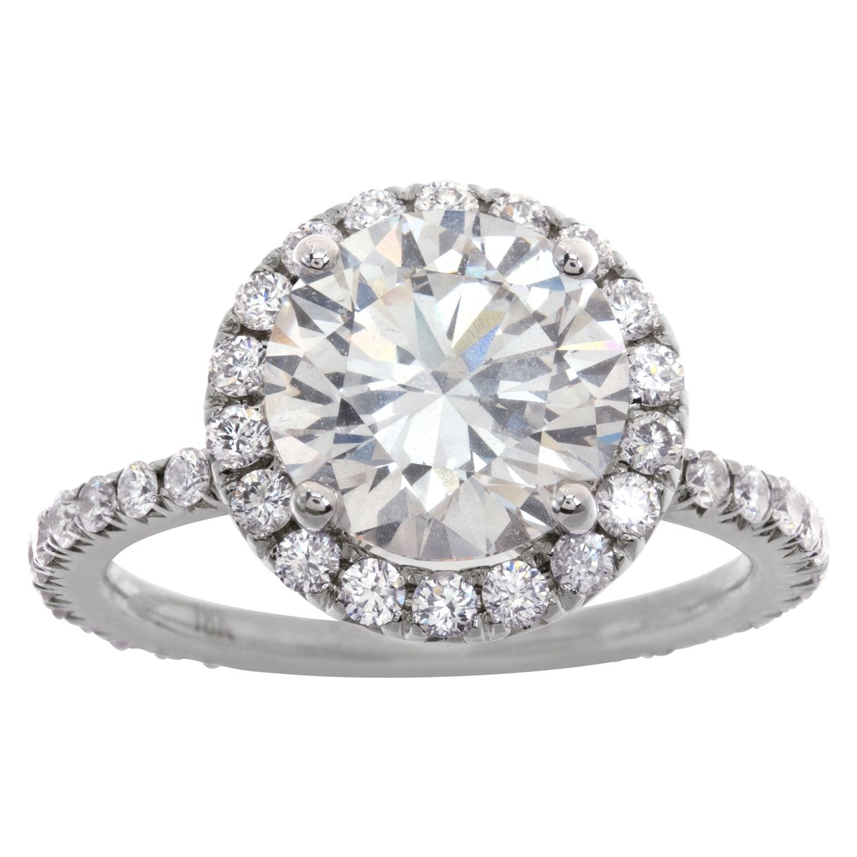 GIA certified round brilliant cut diamond 2.11 carat (G S520529