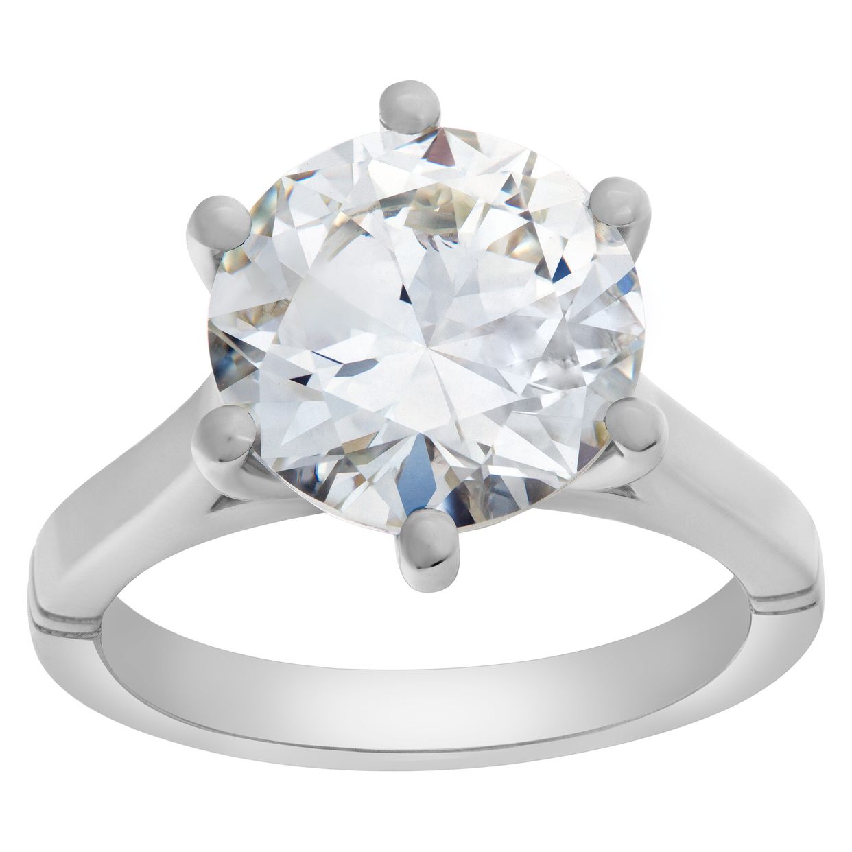 Gia certified round brillliant cut diamond 5.49 carat (K color, SI2