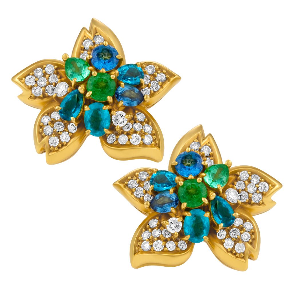 H.Stern flower earrings | Gray & Sons Jewelers