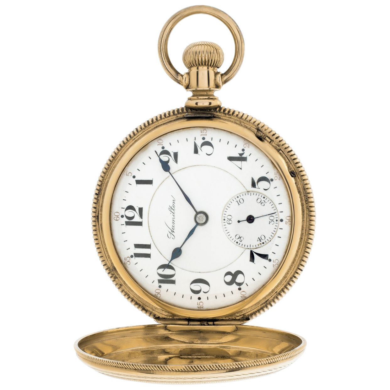 Pre-owned Hamilton Hunter Pocket Watch 993 14k 51mm | Gray & Sons