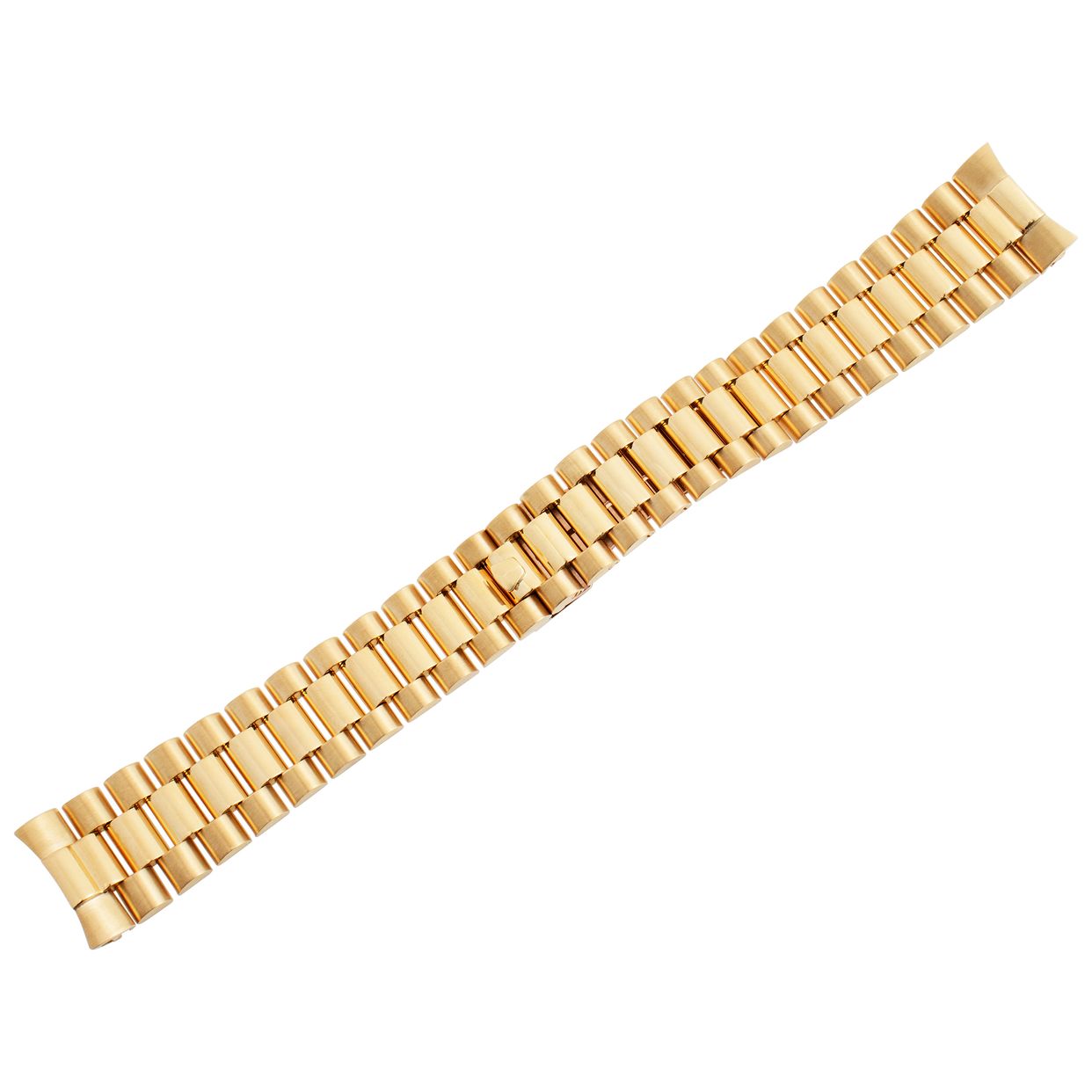 Italian "President" Style Watch band (20mmx16mm) in 18 K