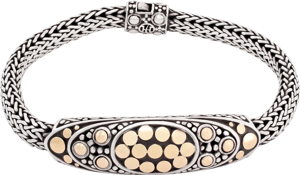 John Hardy Bali Dot Bracelet in 18k yellow gold and sterlin