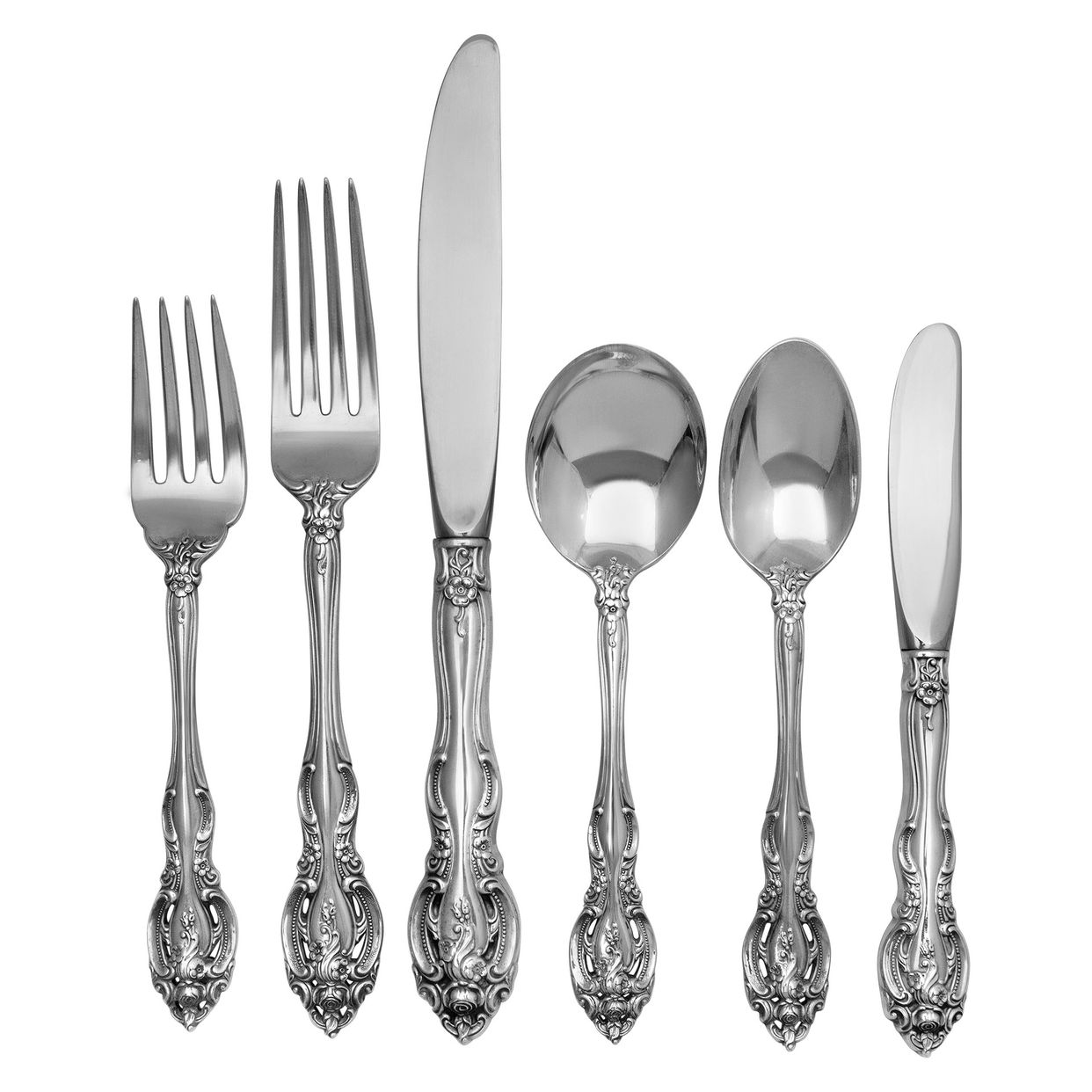 "LA SCALA" Gorham Sterling Silver flatware set ptd in 1964.