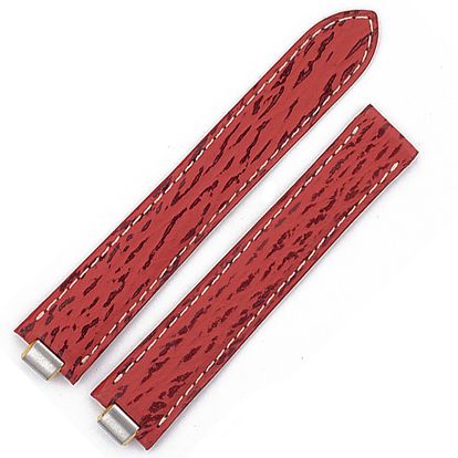 Ladies Cartier red shark strap (14x16) | Gray & Sons Jewelers