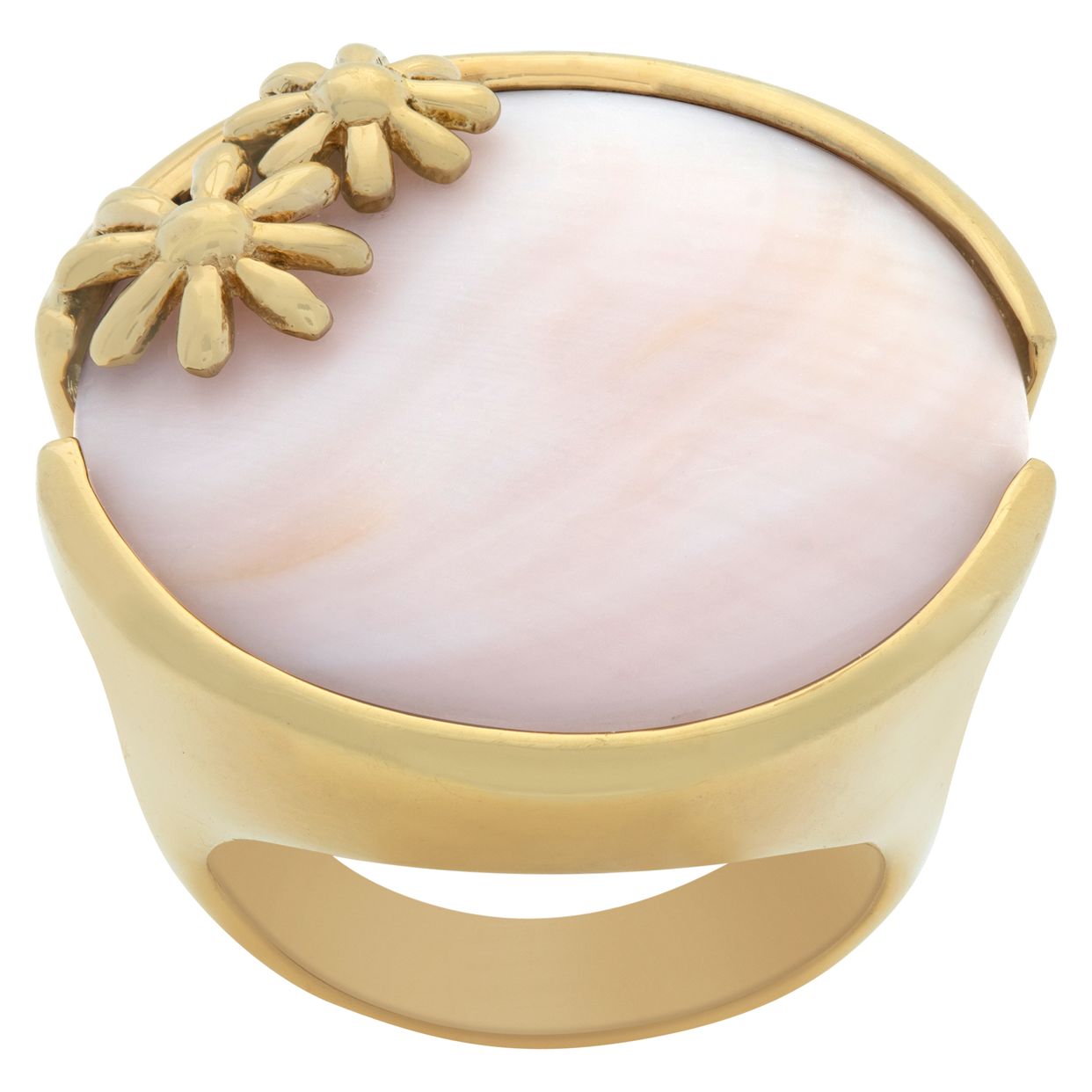 Large Agate stone ring set in 18k | Gray & Sons Jewelers