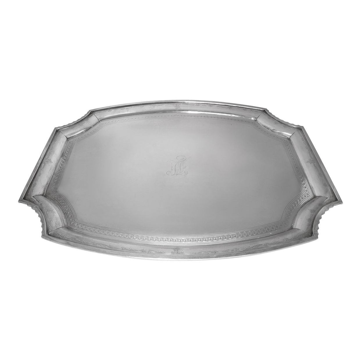 Large & Heavy Sterling Silver Tray By Gorham. Magnificent