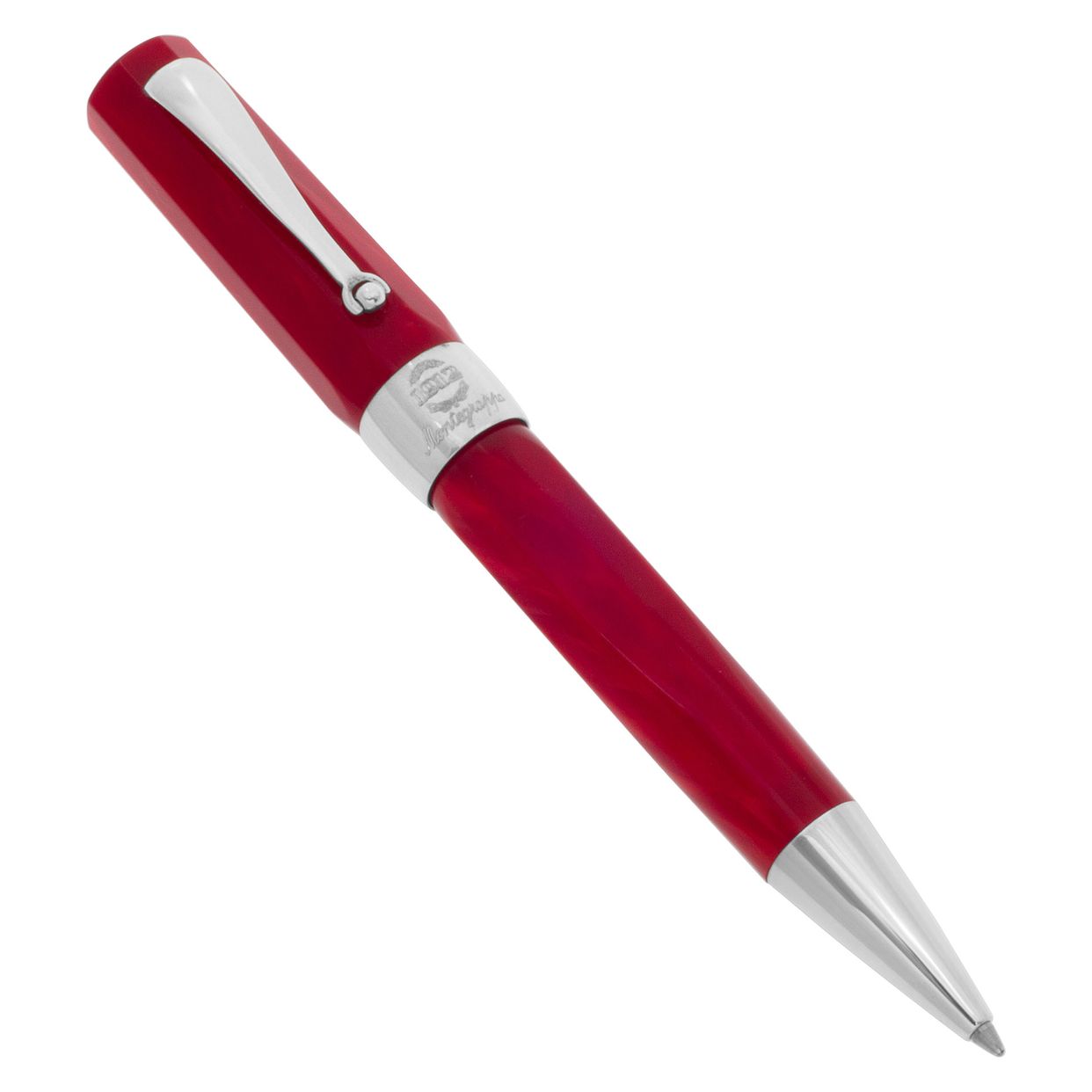 Montegrappa symphony ballpoint pen in red celluloid | Gray & Sons